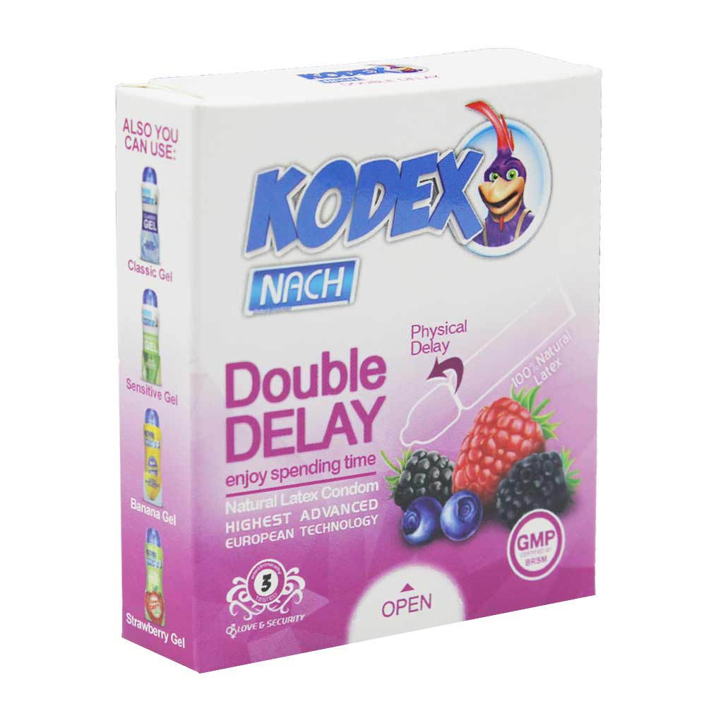 کاندوم 3 تایی تاخیری کدکس مدل دابل دیلی | داروخانه فارماجان